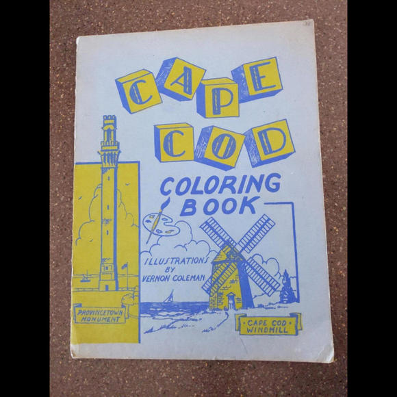 Other | Vintage Cape Cod Coloring Book Copyright 1954 Patriot Press ...